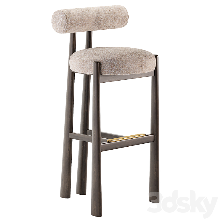 Petra Bar Chair - Chair - 3D model