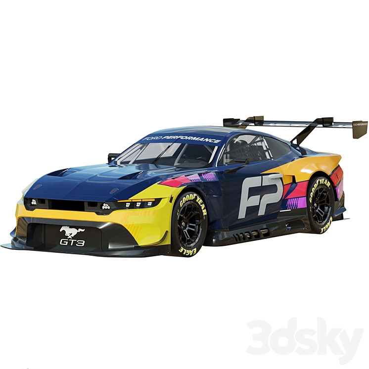 Ford Mustang GT3 2024 - Ground Transport - 3D model