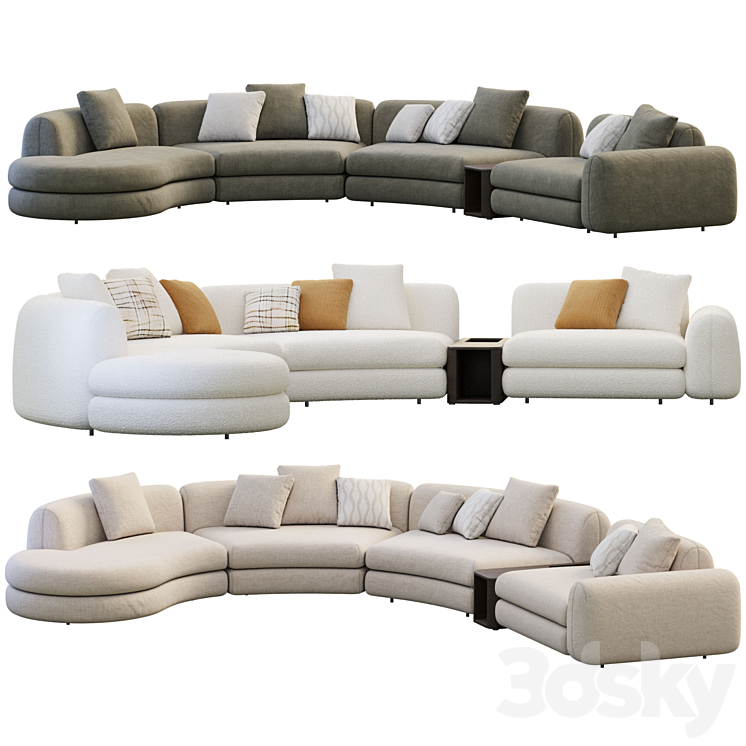 Edo Sofa By Arflex - Sofa - 3D model