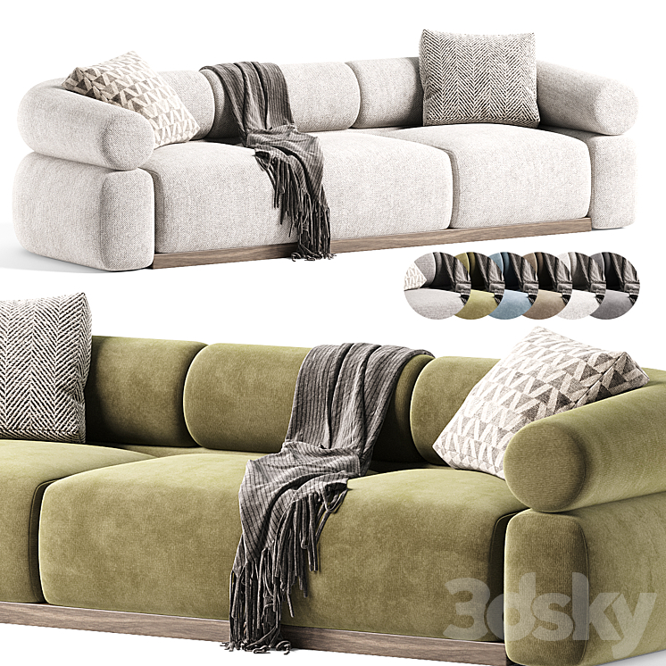 Solene Sectional Sofa By Nolita Harbor - Sofa - 3D model