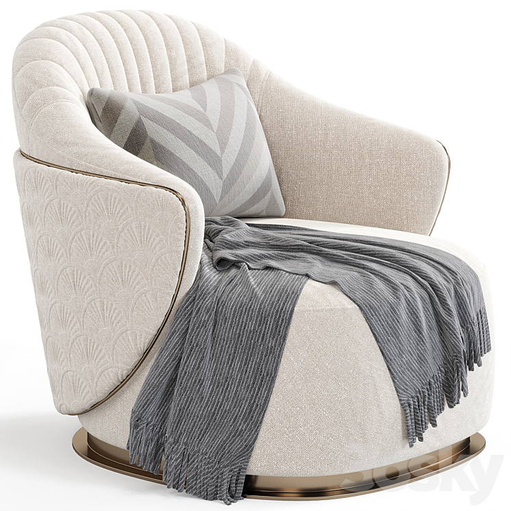 Adele Armchair By Visionnaire - Arm chair - 3D model