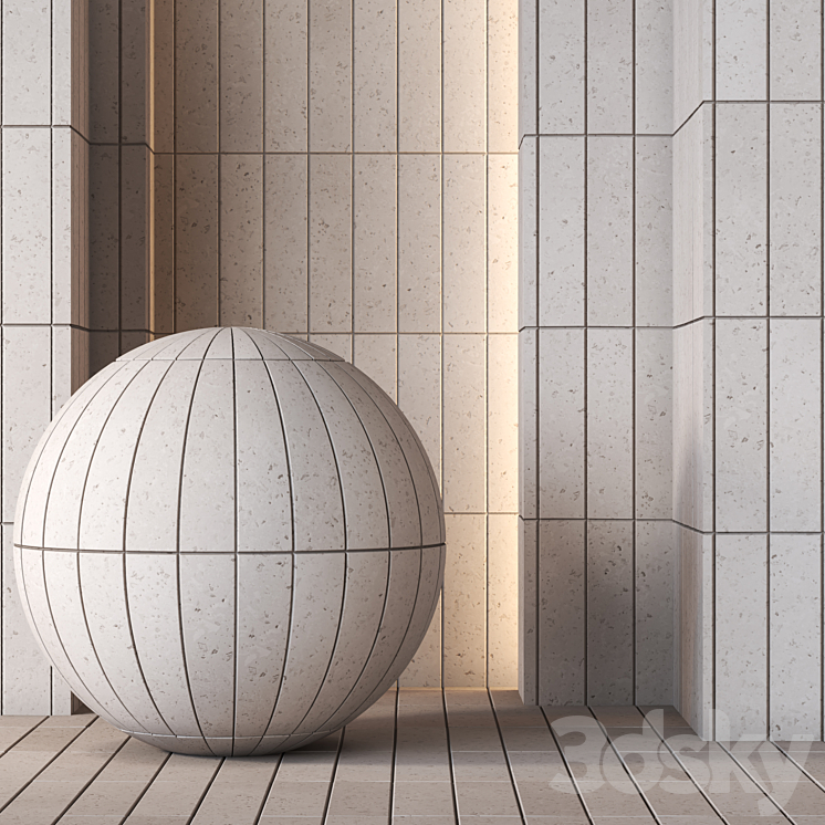 Quartz Tile Texture 4K - Seamless - 5 - Tile - 3D model