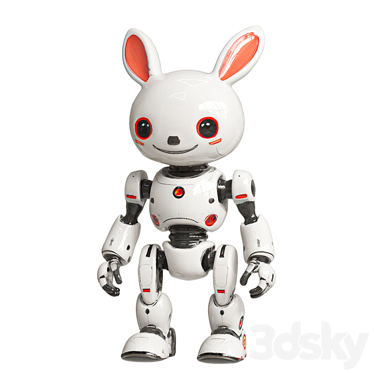 Rabbit Robots - Toy - 3D model