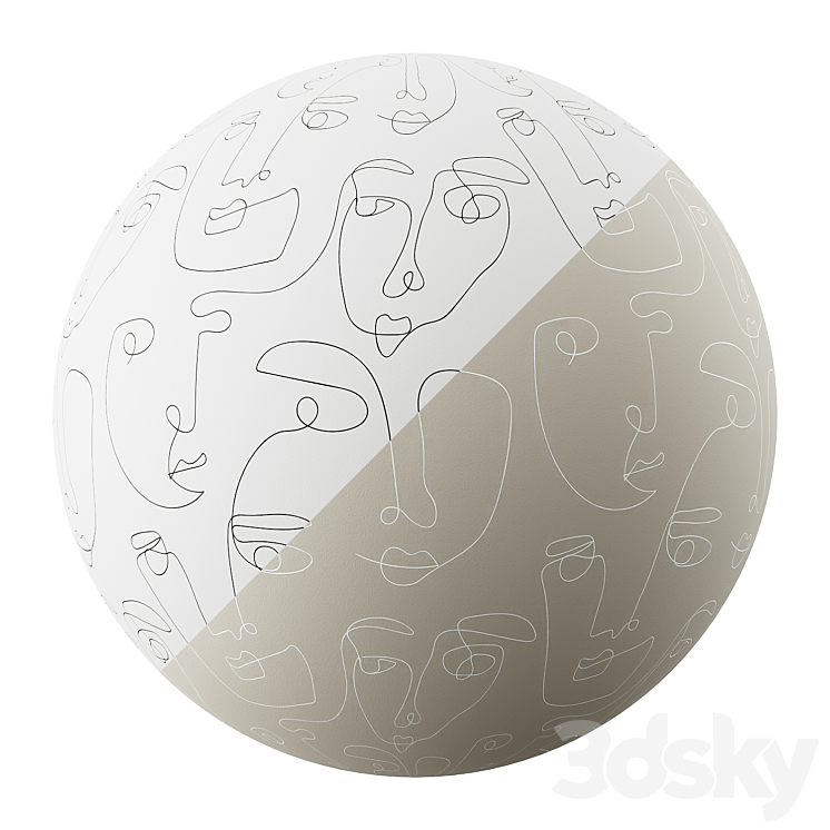 Pablo Wallpaper 4K - Wall covering - 3D model