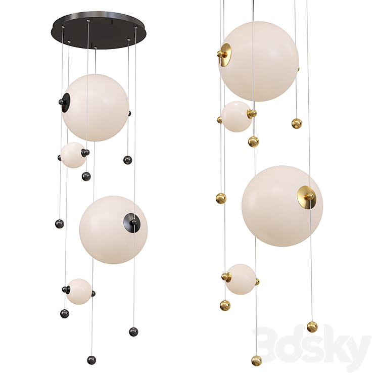 Abacus - Pendant light - 3D model