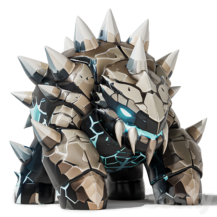 Rock monster character TOY - Toy - 3D model