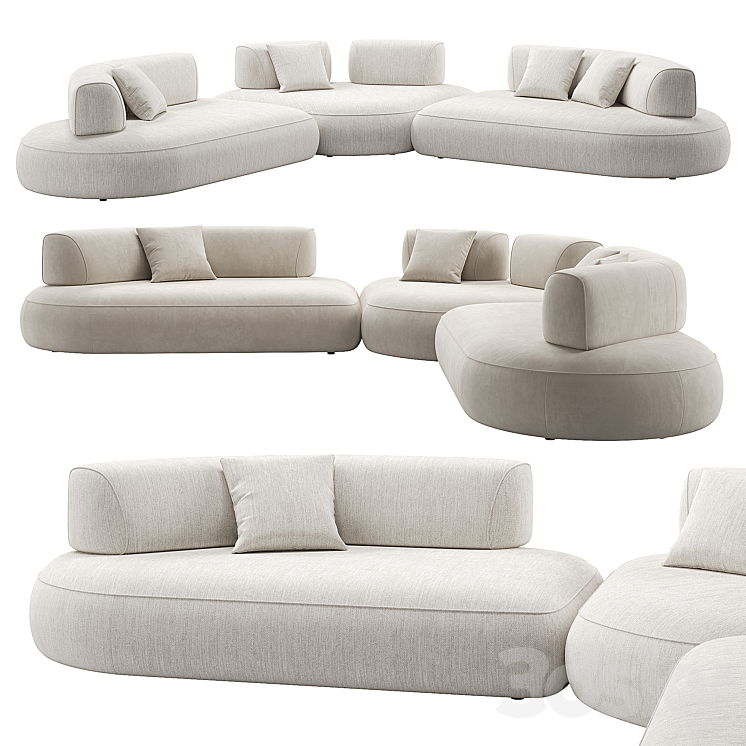Sofa Isla 2 by Ditre Italia - Sofa - 3D model