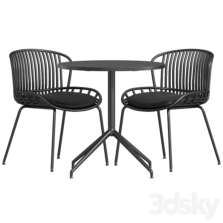 Table Yop and Chair Surpik Dining set - Table + Chair - 3D model