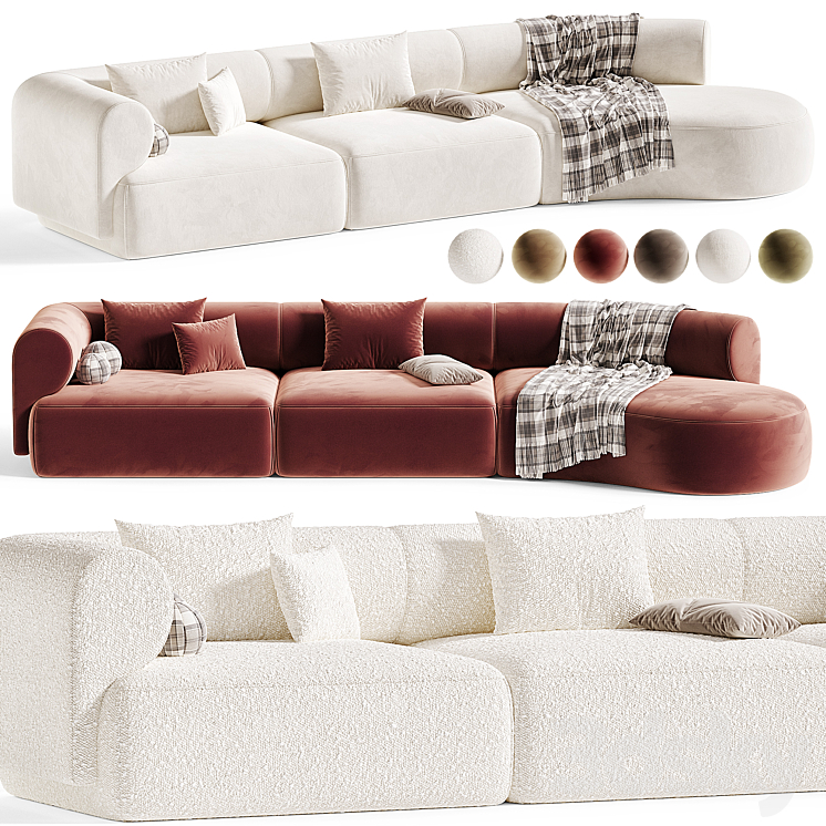 Melody Sofa Natuzzi Italia 02 - Sofa - 3D model