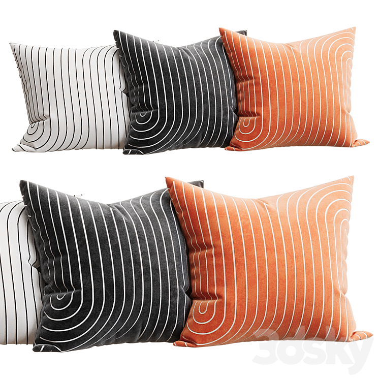 Pillow Set 02 - Pillows - 3D model