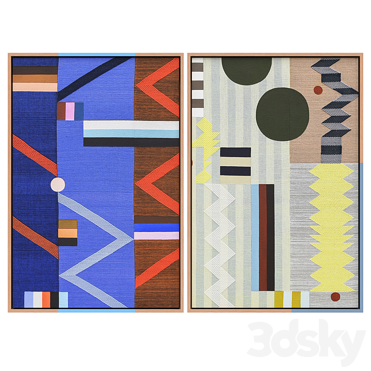 Sarah Sullivan Sherrod paintings - Frame - 3D model