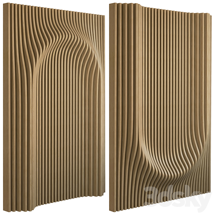Parametric Wall 022 - 3D panel - 3D model