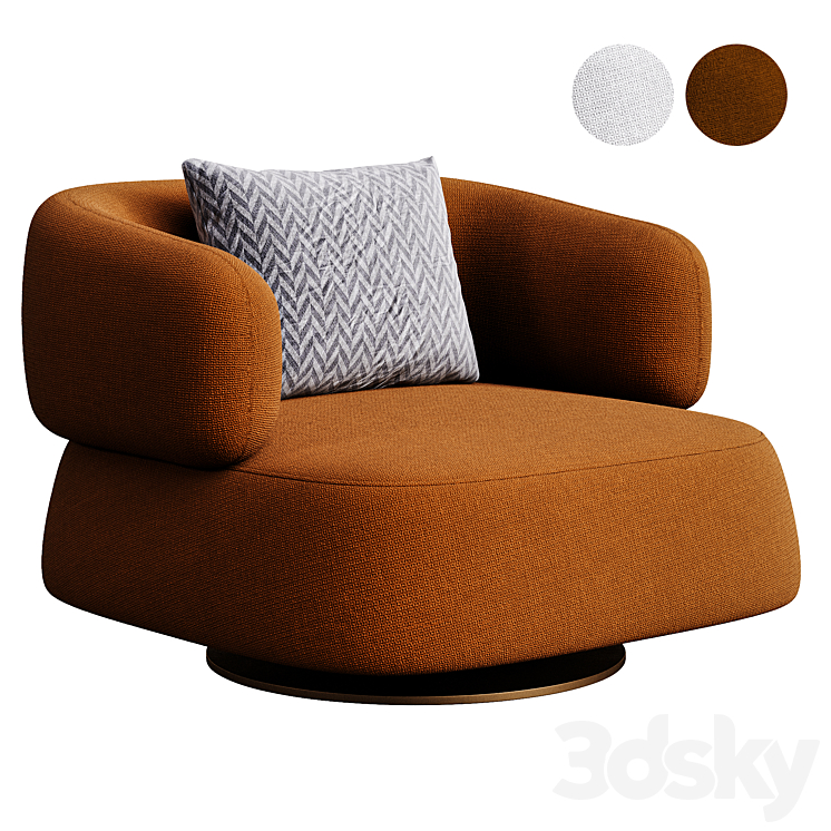 Armchair Lago ZEPPELIN - Arm chair - 3D model