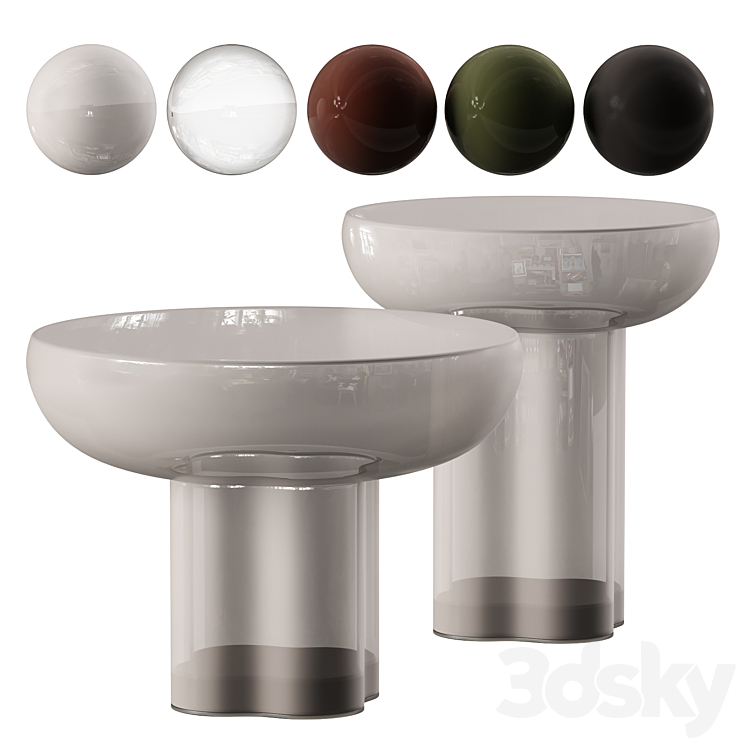 Glass Crown Tables - Table - 3D model