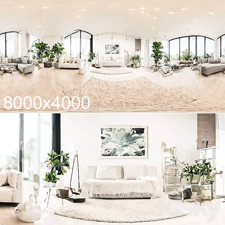 Living Room HDRI - HDRI - 3D model