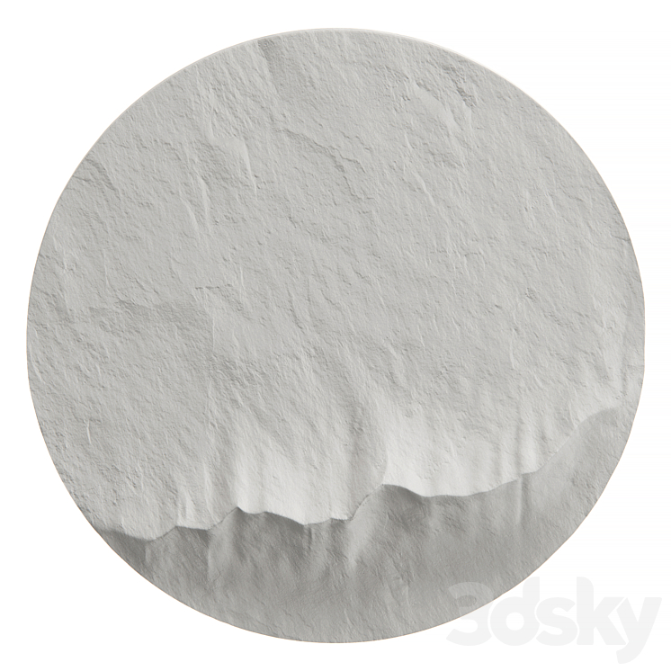 Round Wall Decor 6 - Decorative plaster - 3D model