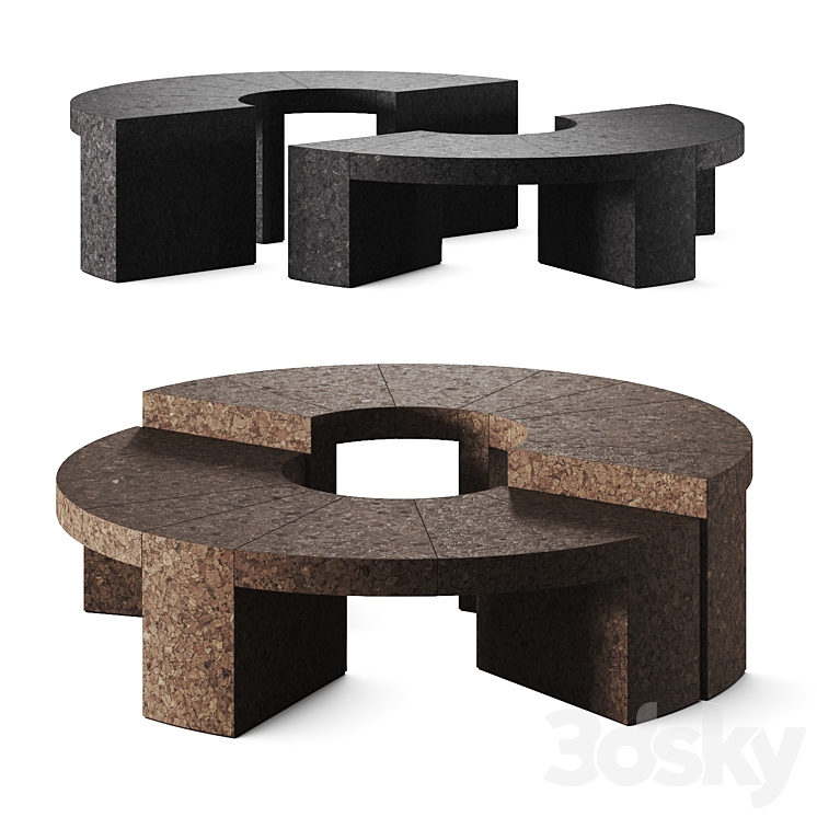 Egg Collective Kerman Coffee Table - Table - 3D model