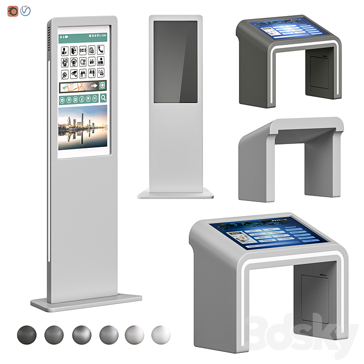 Interactive touch table and kiosk - Miscellaneous - 3D model