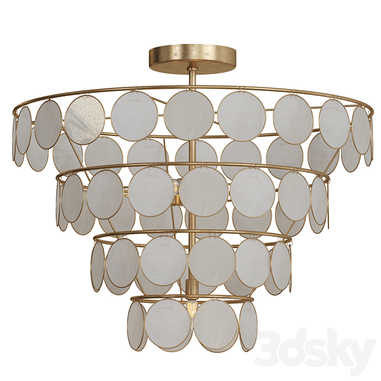 Luzine Semi-Flush Mount Small - Pendant light - 3D model