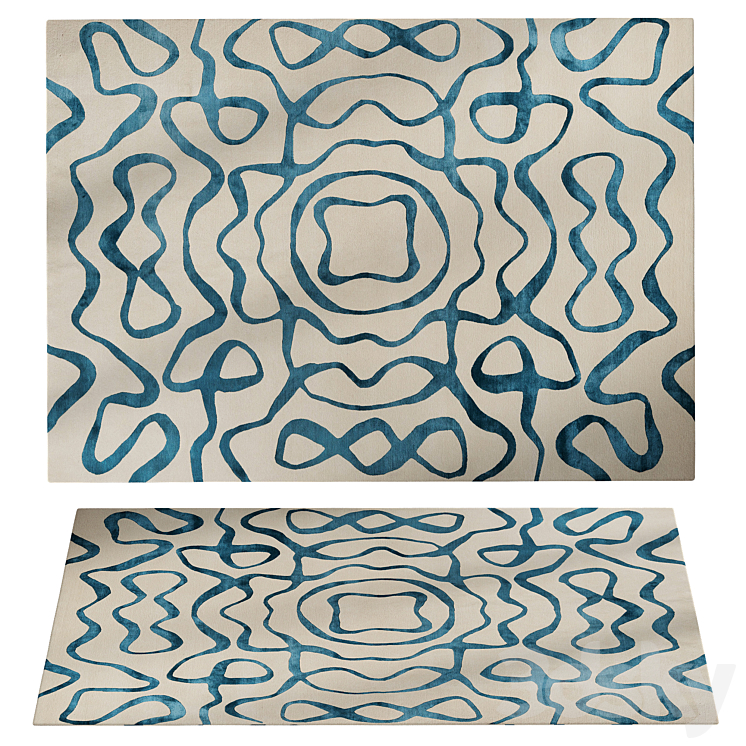 Sonic Wave - Rug - 3D model