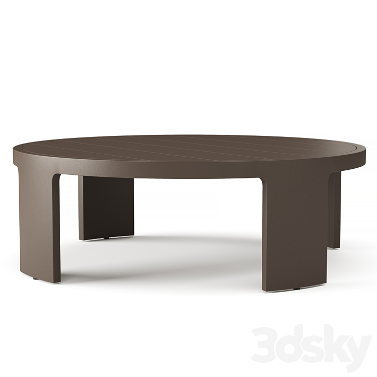 RH Sedona Aluminum Round Coffee Table 48 - Table - 3D model