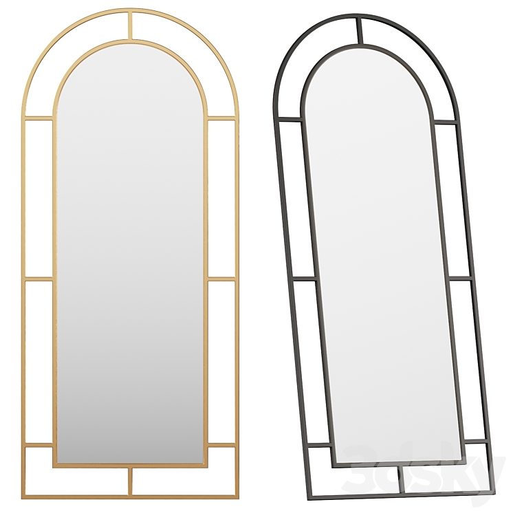 Arched Window Mirror by Dunelm - Mirror - 3D model