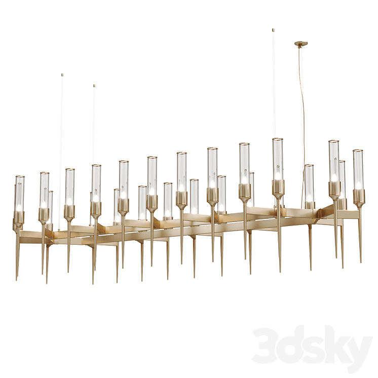 Cielo Suspension Snooker - CASTRO - Pendant light - 3D model