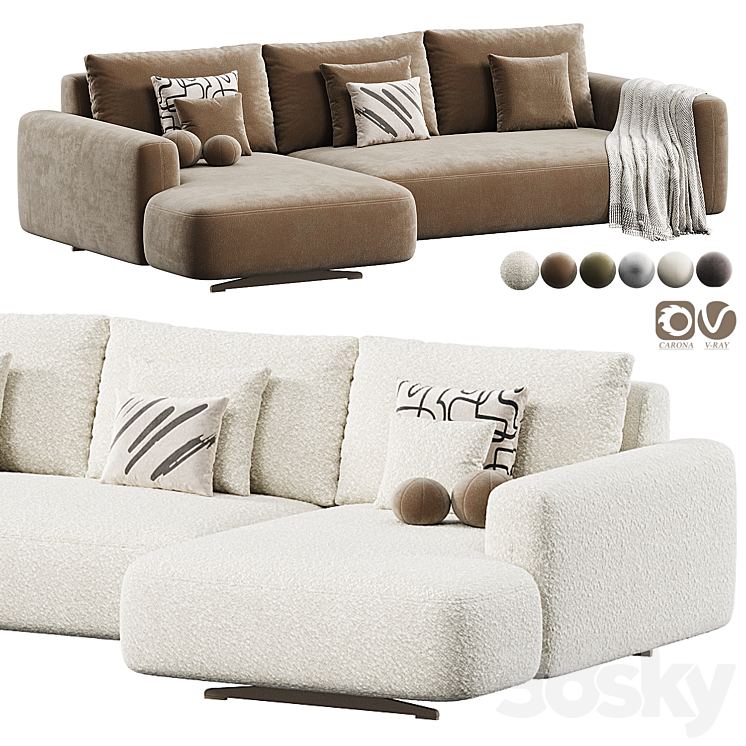Bo Sofa mononova Modern - Sofa - 3D model