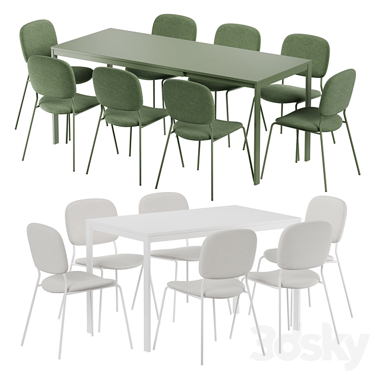 IKEA VIHALS Dining chair and table | IKEA Dining set - Table + Chair ...