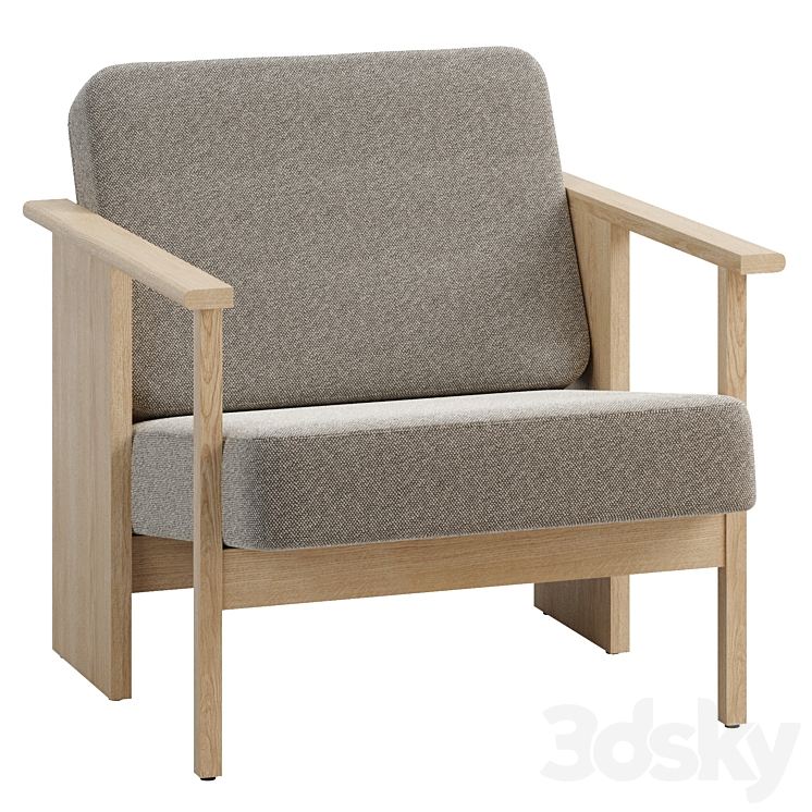 Block Armchair - Arm chair - 3D model