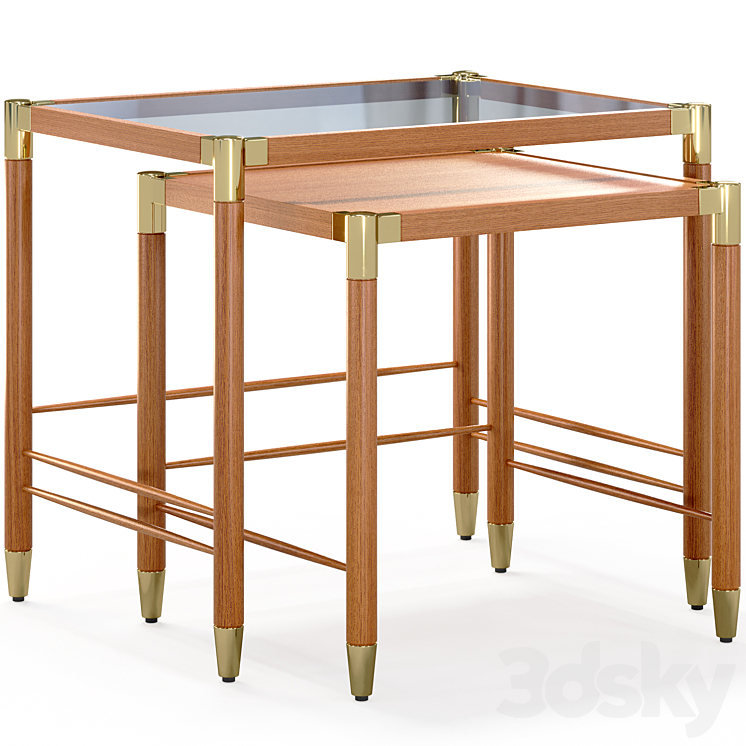 West Elm Arnet Nesting Series Coffee Table (18"–24") - Table - 3D model