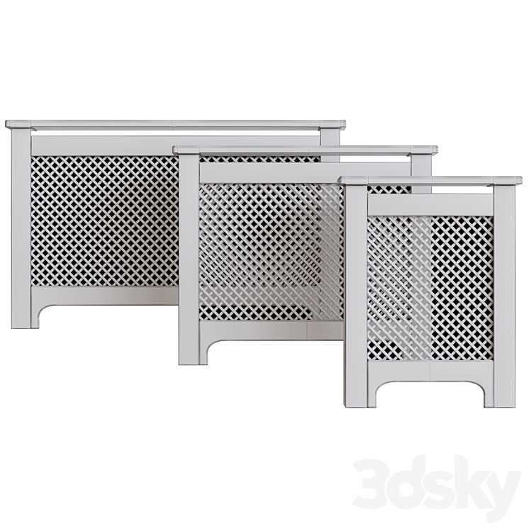 Set of radiator grilles 2 - Other decorative objects - 3D model