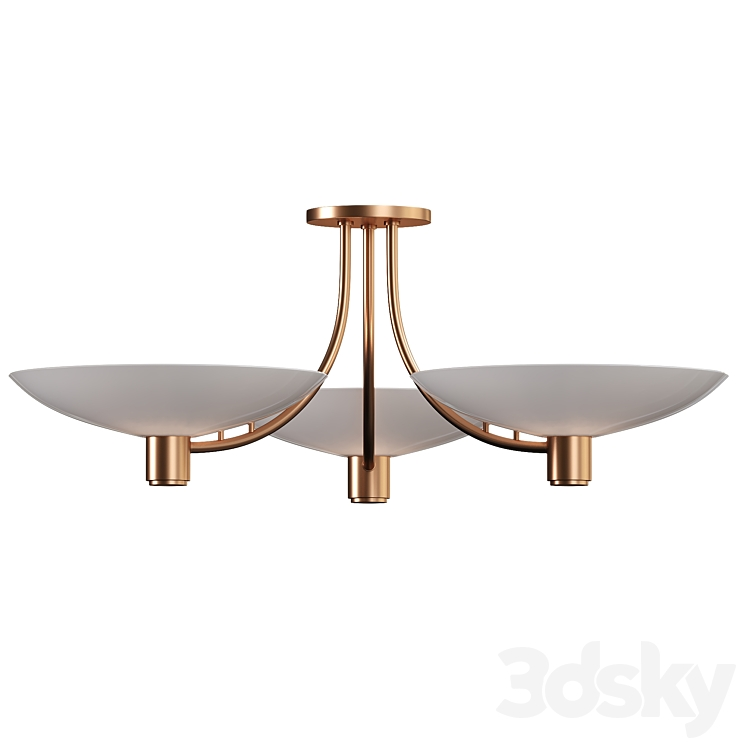 Rossie 6 Light Semi Flush - Ceiling lamp - 3D model