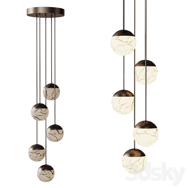 CALLISTO FIVE PENDANT - Pendant light - 3D model
