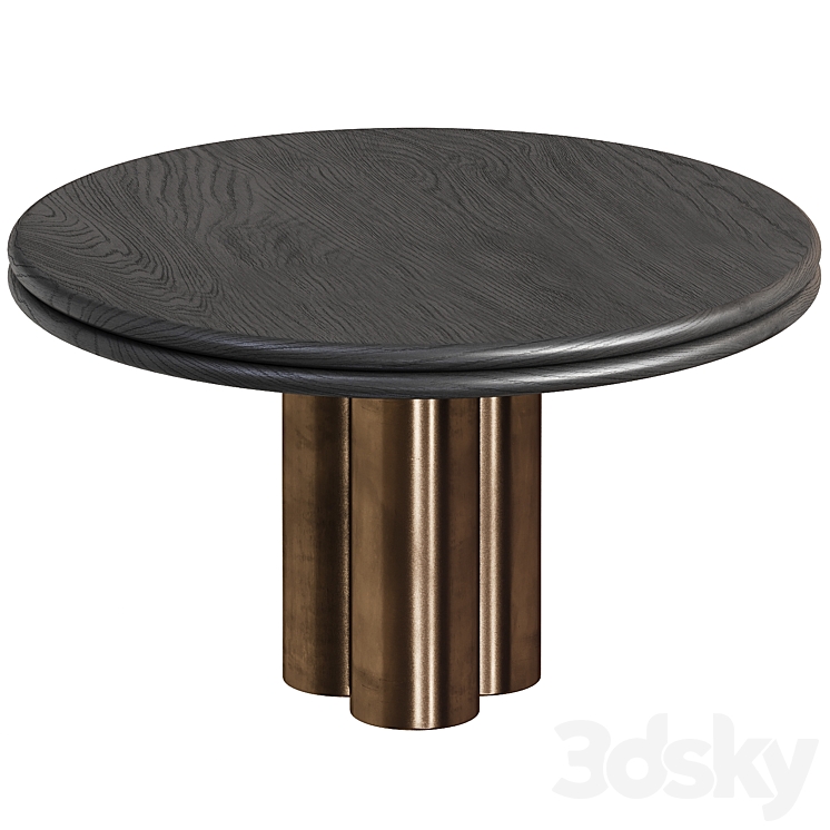 Round Metal Dining Table - Table - 3D model