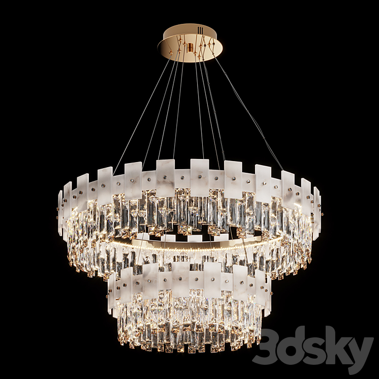 MODELUX ML 6980 800 00P GD - Pendant light - 3D model