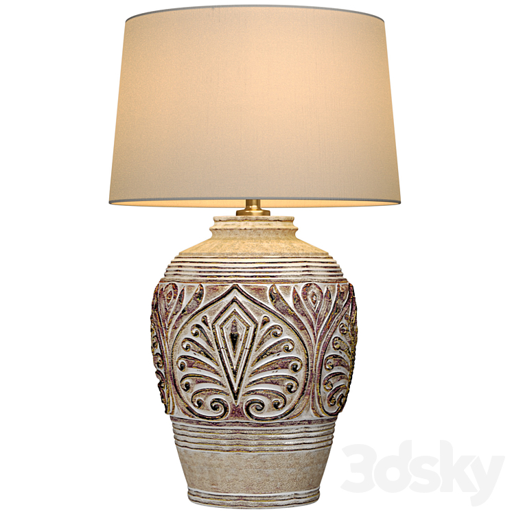 Rustic Style Table Lamp Southwest Rustic Country Nightstand bedside ...