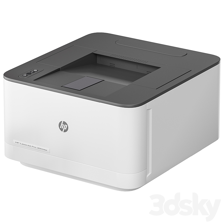 HP Printer - PC & other electronics - 3D model