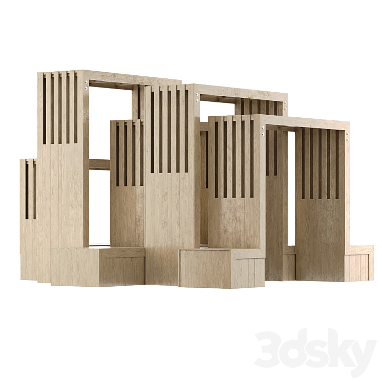 Modular wooden construction - Other - 3D model