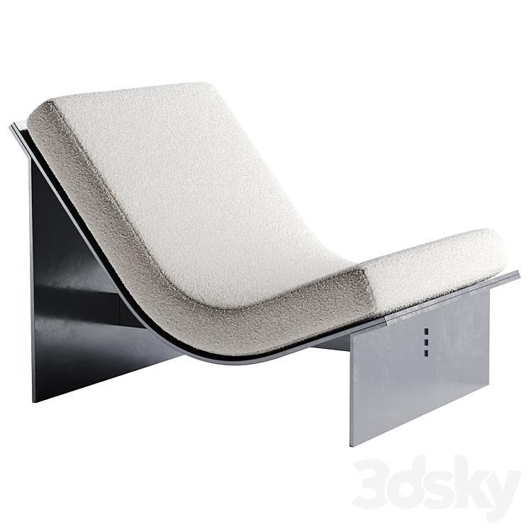 Kollen Lounge Table - Arm chair - 3D model