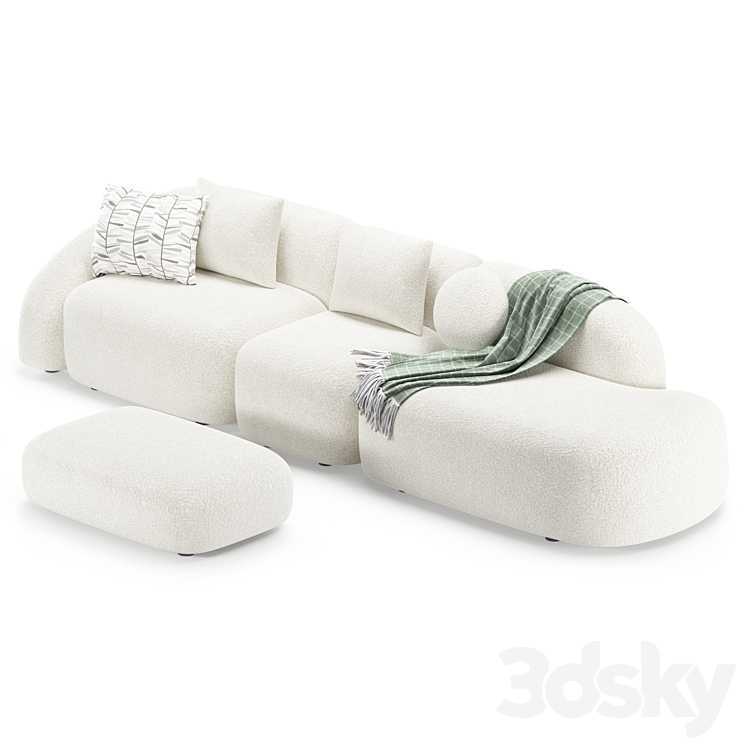 Curved Modular - Sofa - 3D model