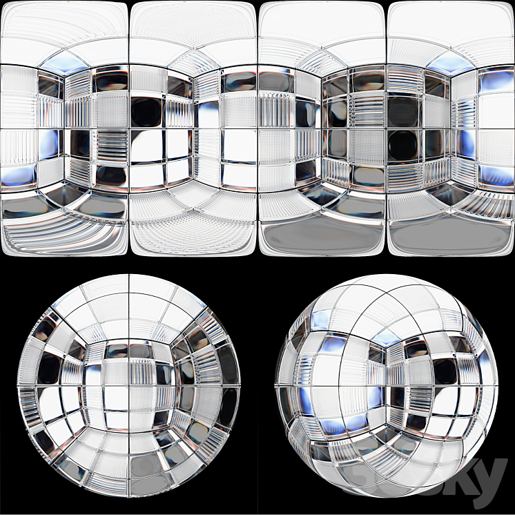 HDRI Glass Blocks 01 - HDRI - 3D model