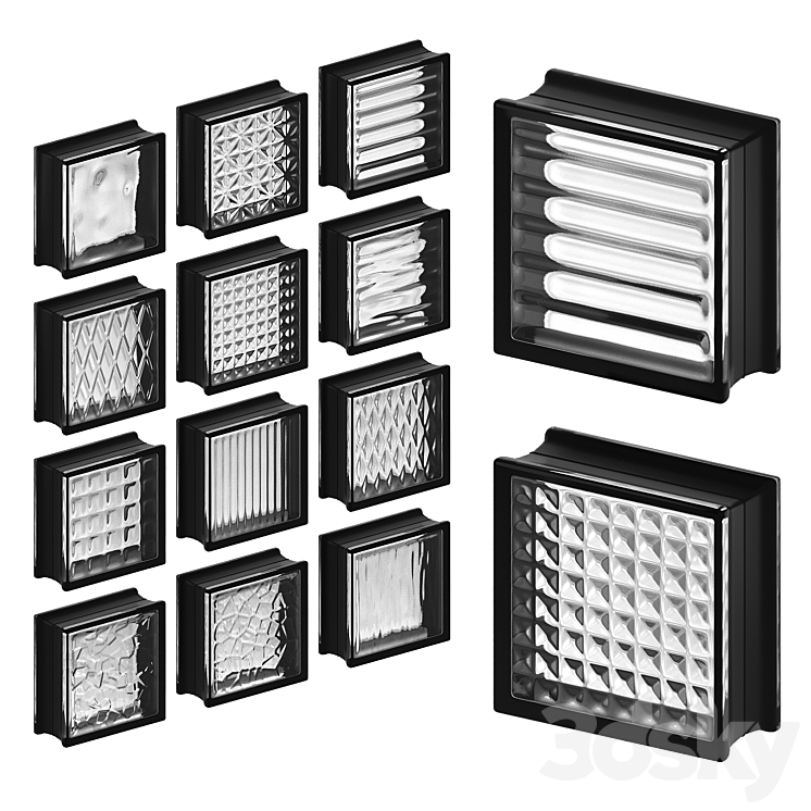 Glass Blocks 17 - Glass - 3D model