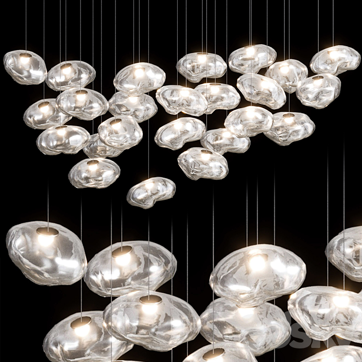 Bocci 73 series random lights - Pendant light - 3D model