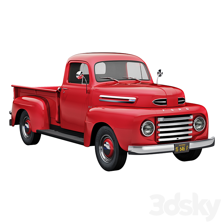 Ford F 1 Pickup 1948 - Ground Transport - 3D model