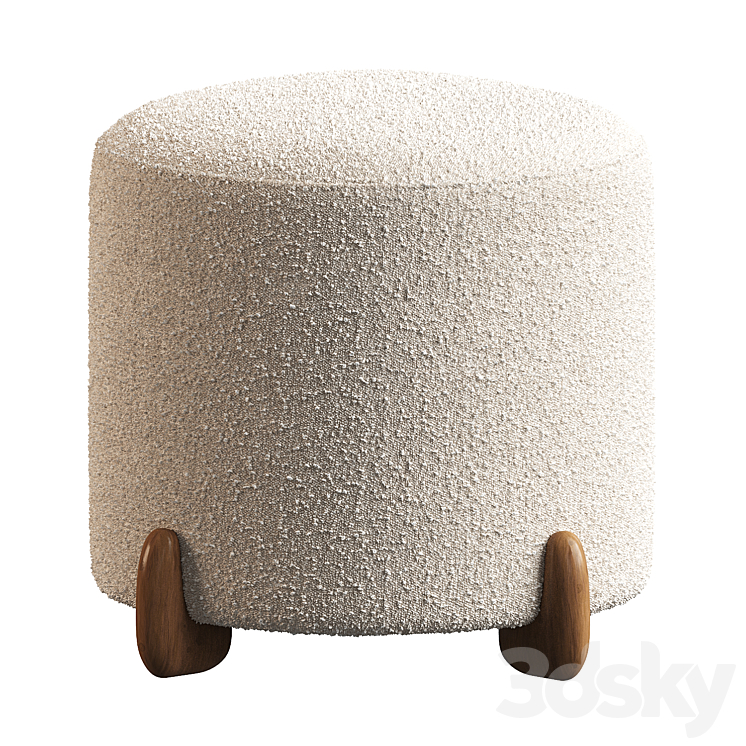 Curva Boucle Vanity Stool - Other soft seating - 3D model