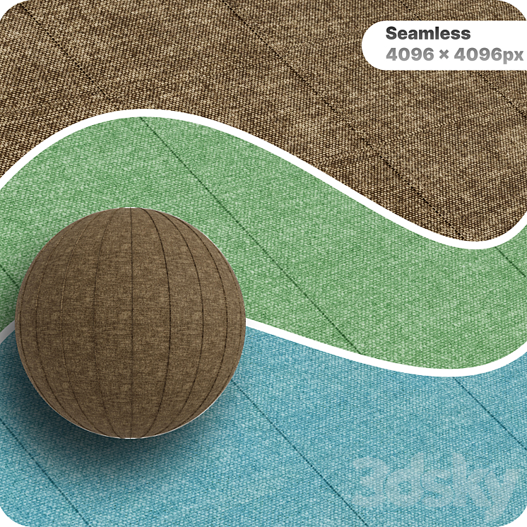 Mas 26 Linen fabric set | 4K | Seamless | 3Mat - Rug - 3D model