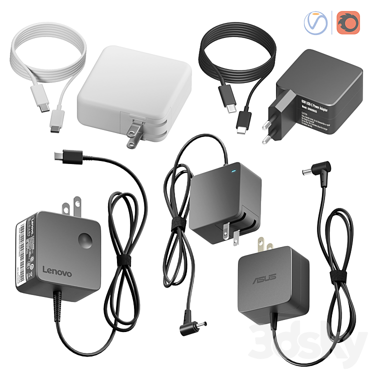 Power Plug Vol 07 (Laptop Adapters 02) - Miscellaneous - 3D model