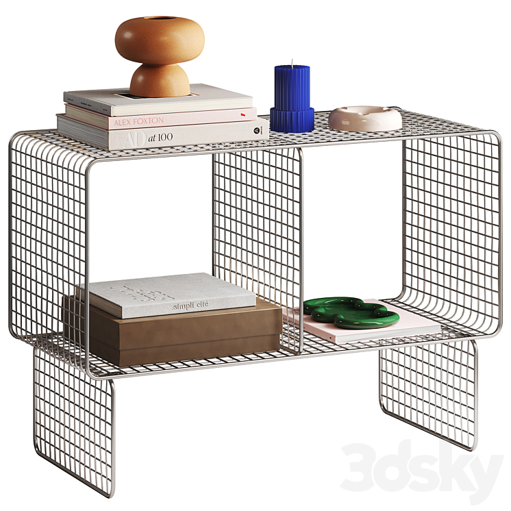 HM - Metal Wire Cabinet - Rack - 3D model