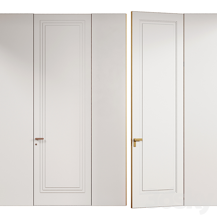 Neoclassic concealed door - Moric company - classic door - Doors - 3D model